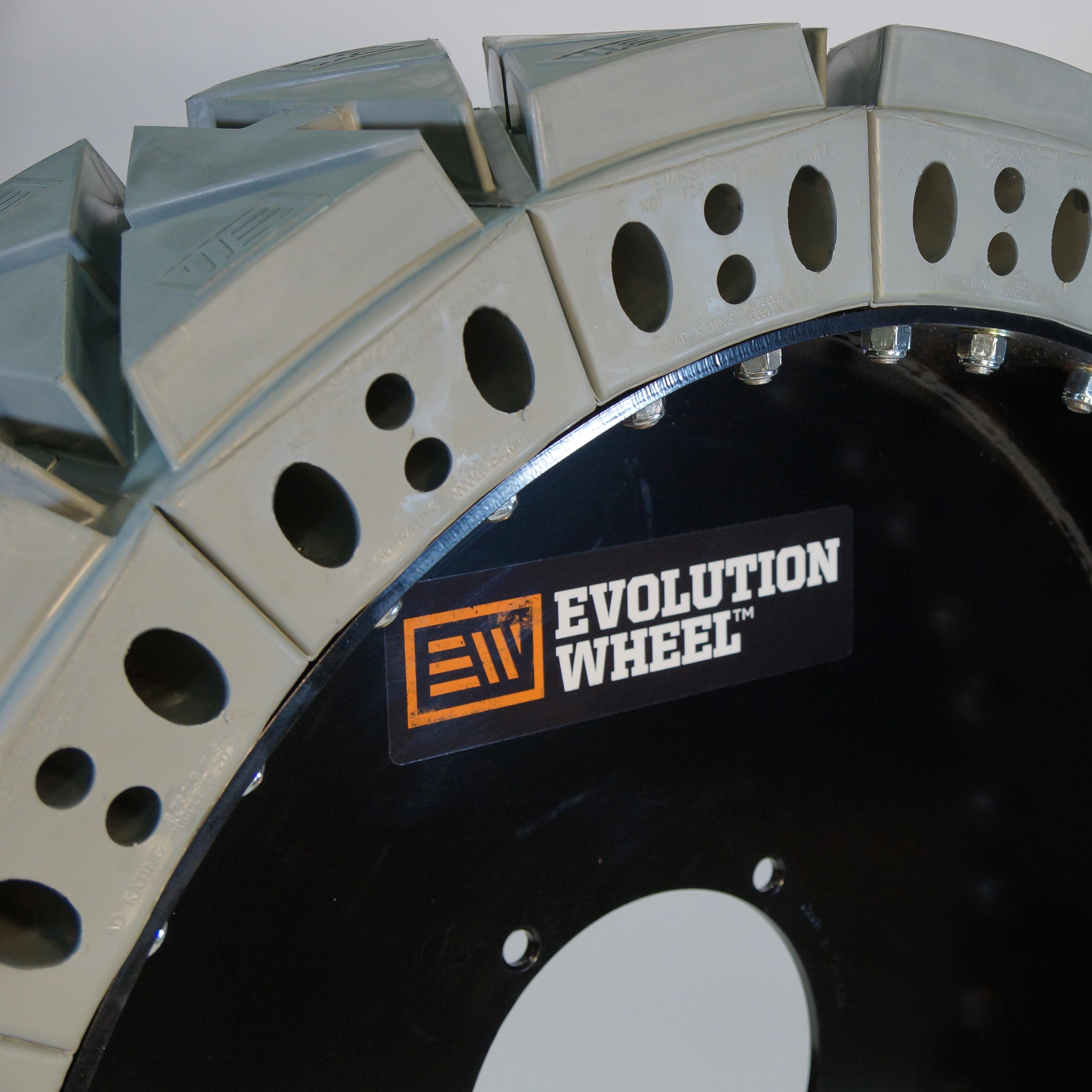Evolution Wheel - Non Marking Solid Flex Zoom Boom Tires